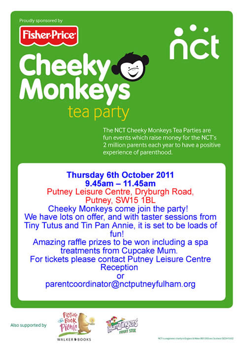 Come To The Putney & Fulham NCT Cheeky Monkeys Tea Party