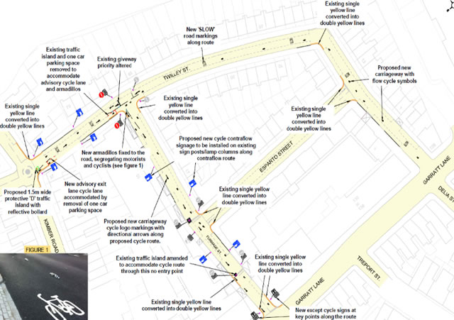 Southfields Cycle Contraflow Approved